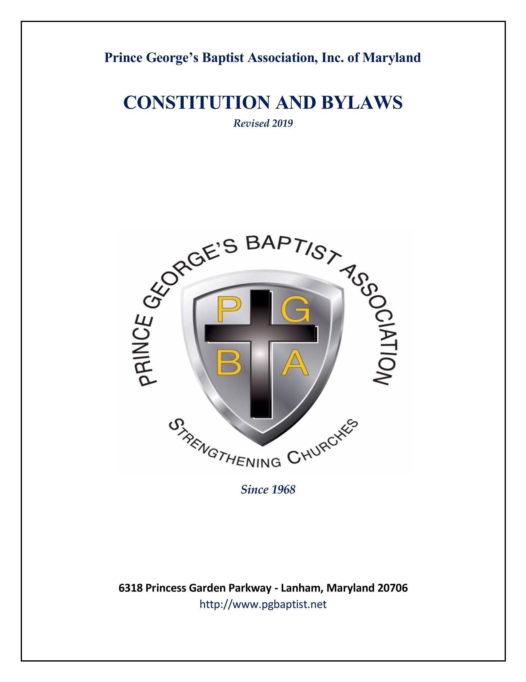 Constitution & Bylaws – PGBA