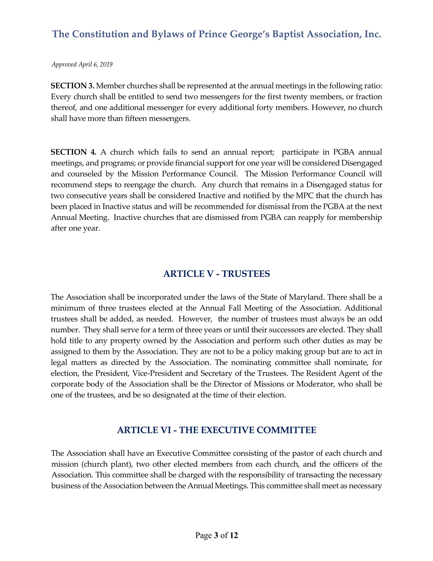 Constitution & Bylaws – PGBA